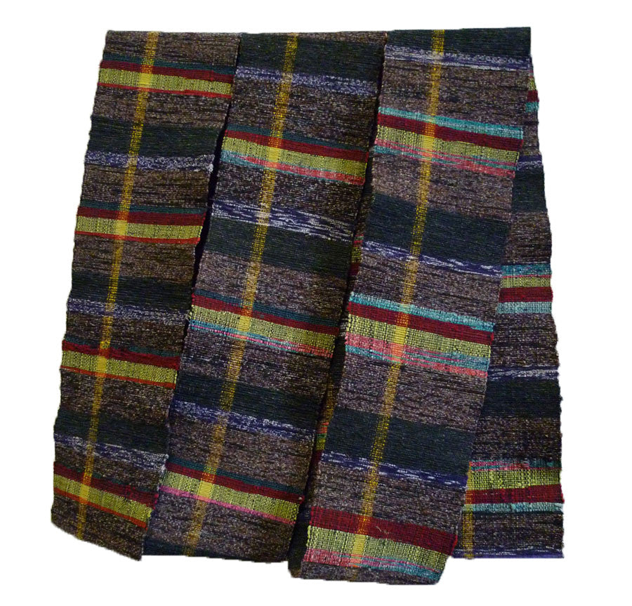 Sri | A Richly Toned Sakiori Obi: Traditional Ragweave